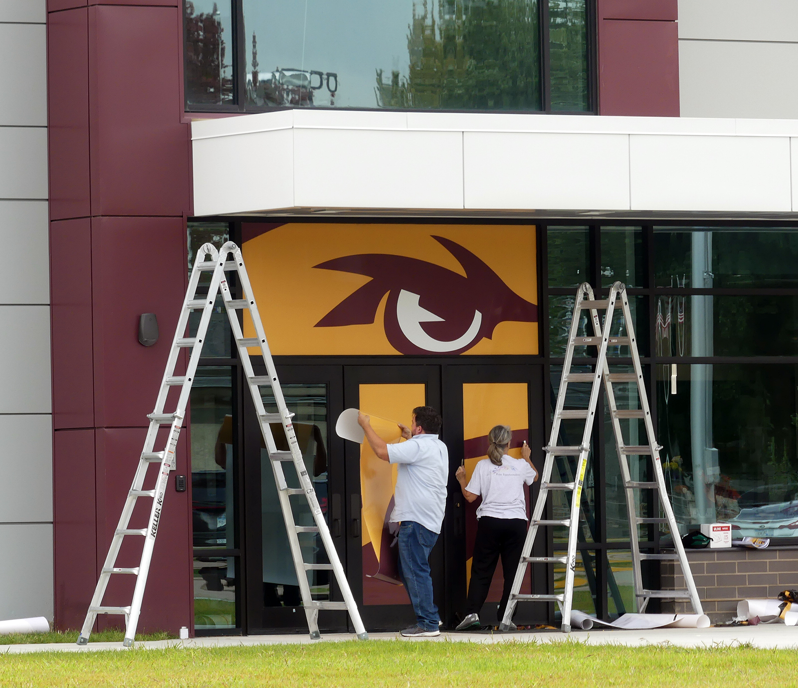 New window decals at HMS Middle School provide several benefits ...