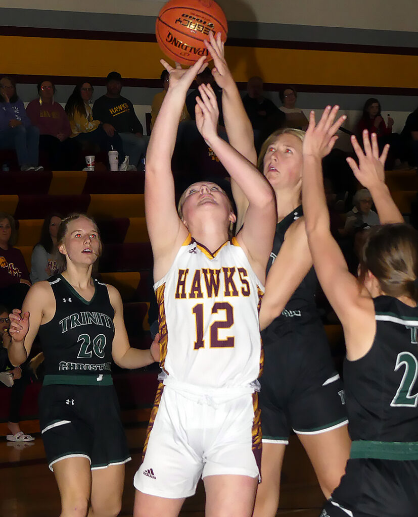 Hawk girls score go-ahead points late to edge Trinity Christian ...